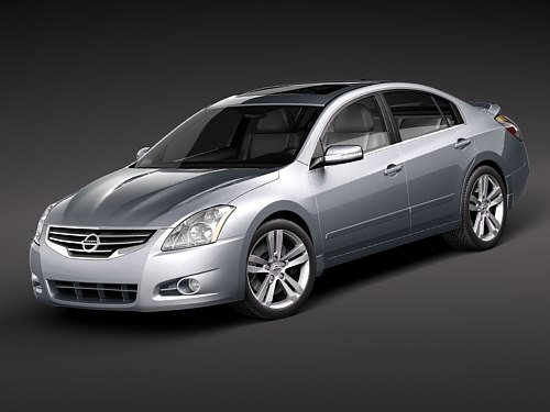 nissan altima sedan 2010 3d max