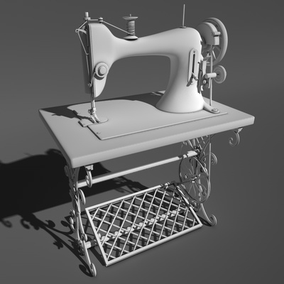 3d model sewing machine