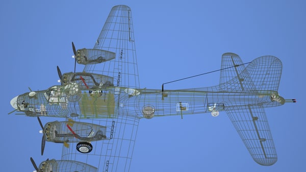 b17 flyingforttres 3d model