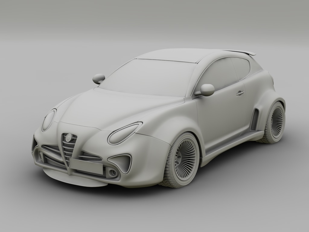 modelo 3d Alfa Mito Tuning - TurboSquid 560857