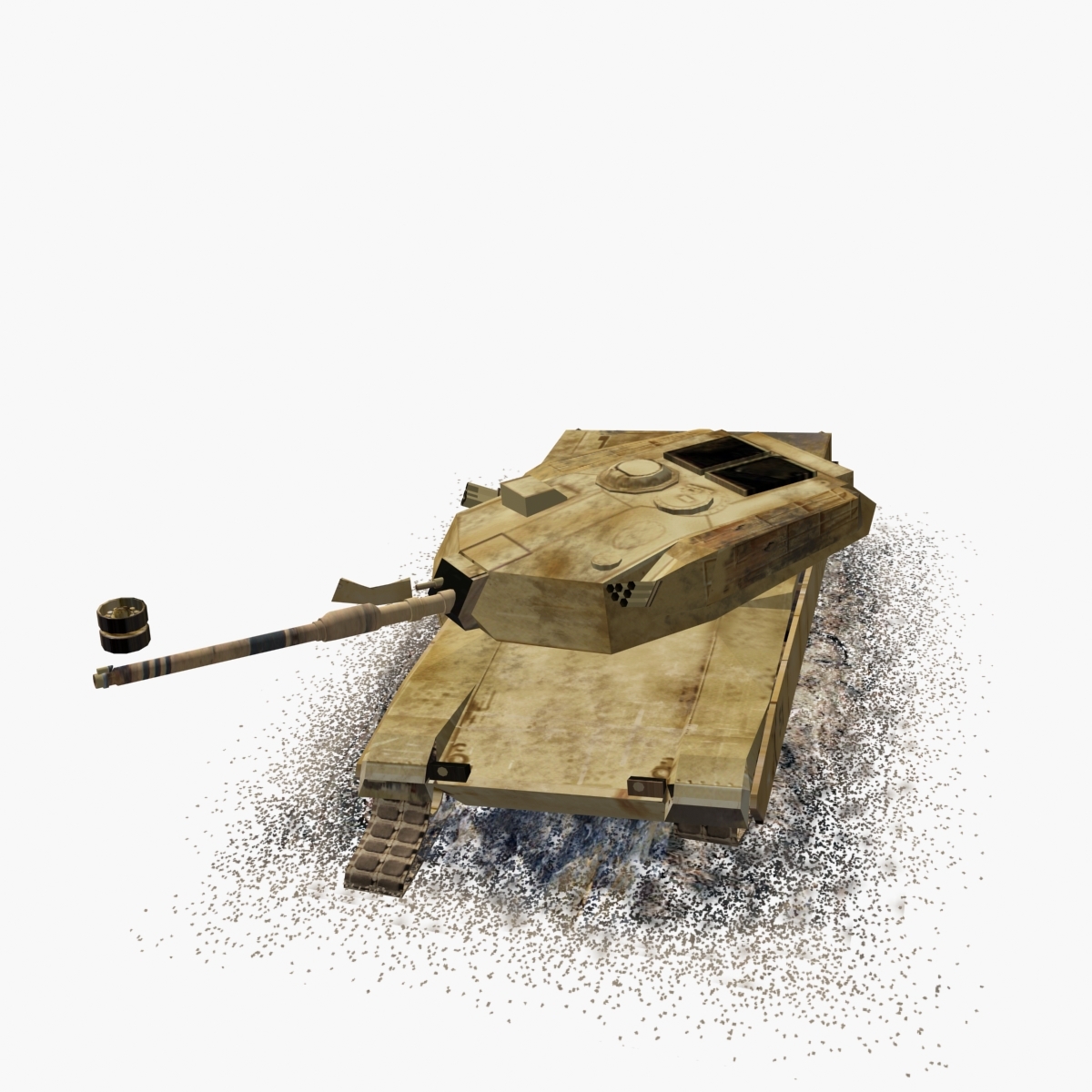 damaged m1 abrams tank max