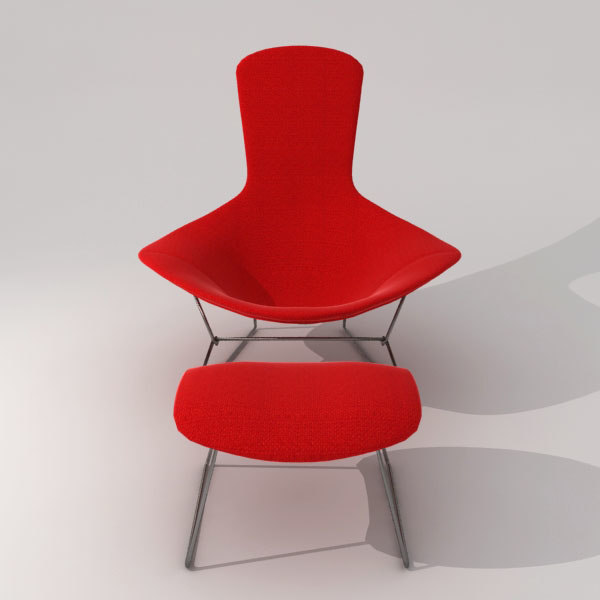 harry bertoia bird chair furniture 3d max