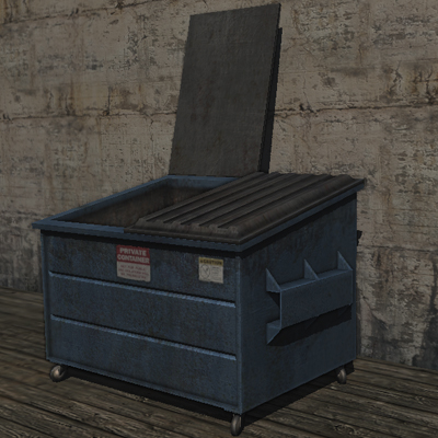 3d dumpster prop