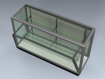 3d model retail display case