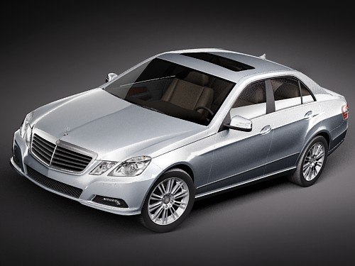 modelo 3d Mercedes clase E sedan midpoly - TurboSquid 561166