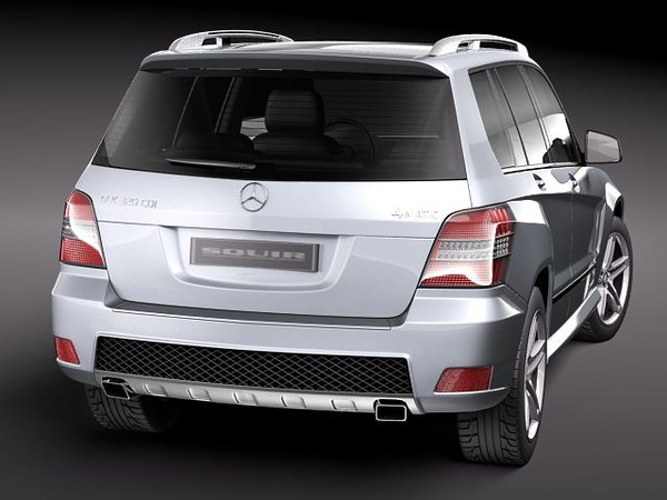 mercedes glk amg suv 3d c4d