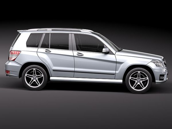 mercedes glk amg suv 3d c4d