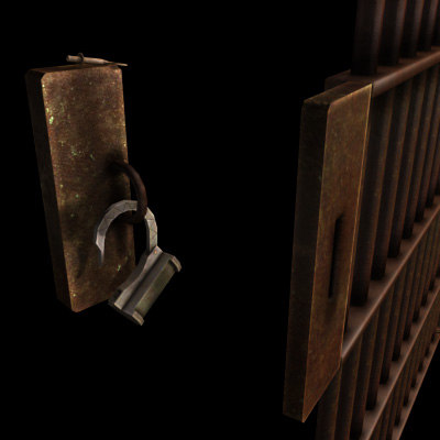 3ds medieval gate lock