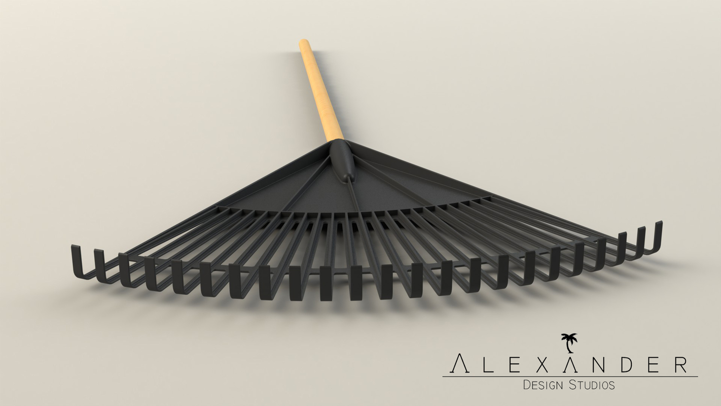 3d lawn leaf rake