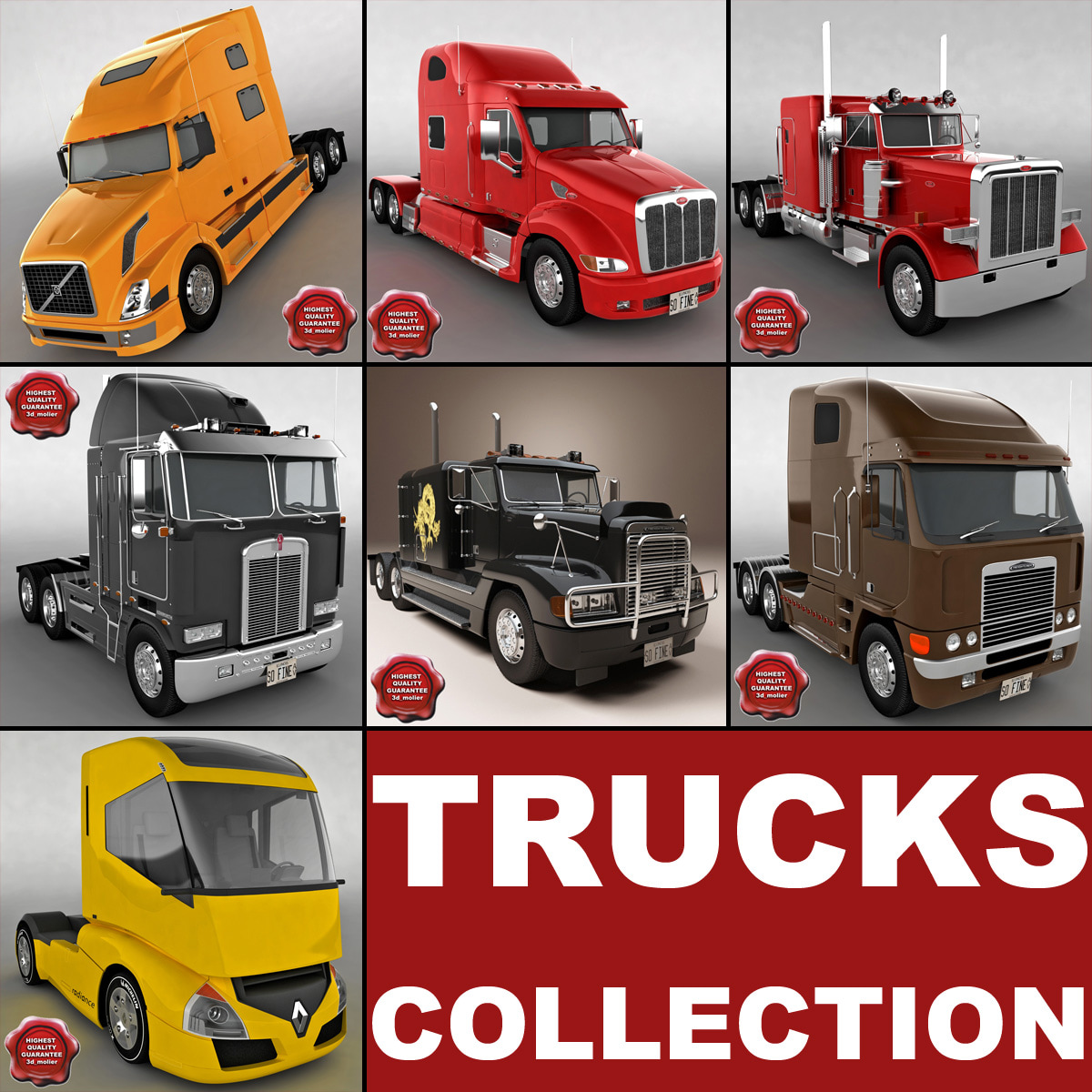 3d 3ds trucks v2