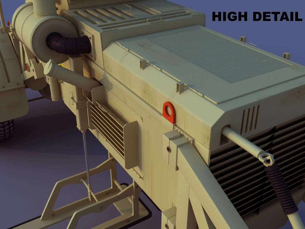 husky detection military vehicle 3d max
