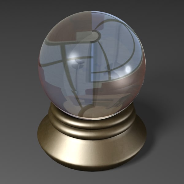 3d model of crystal ball