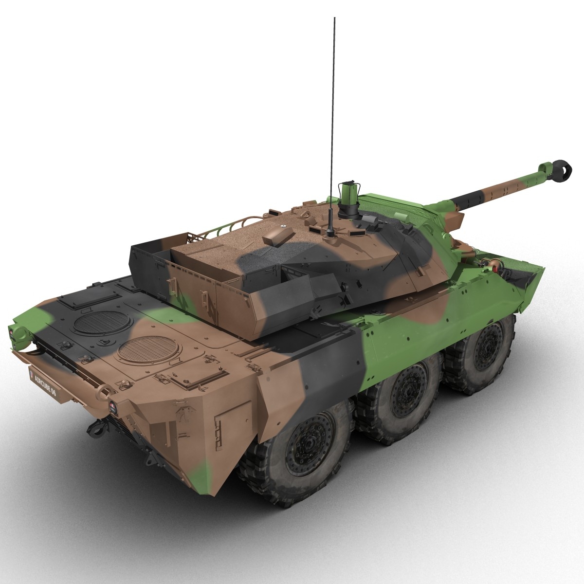 amx-10rc tank destroyer 3d model