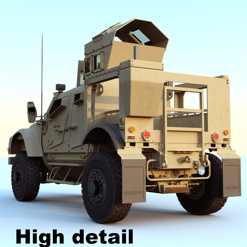 3ds max mrap military vehicles h