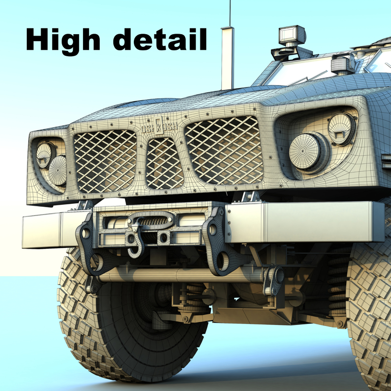 3ds max mrap military vehicles h