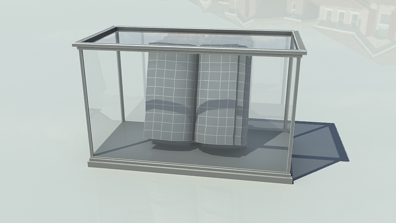 antique book display case 3d max