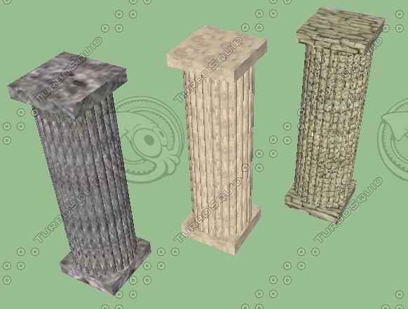 3ds max column pillar mmorpg