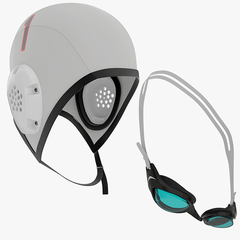 cap swimming goggles obj