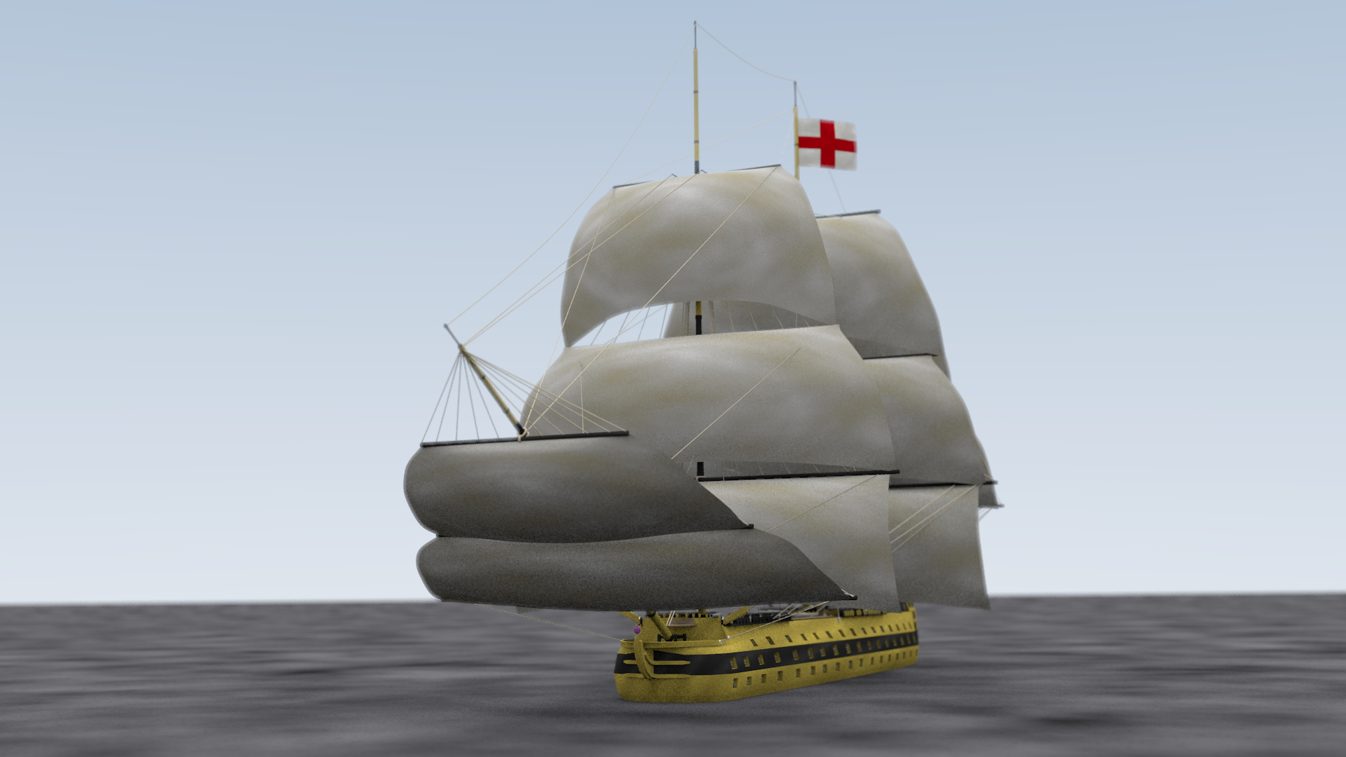 3d hms victory model
