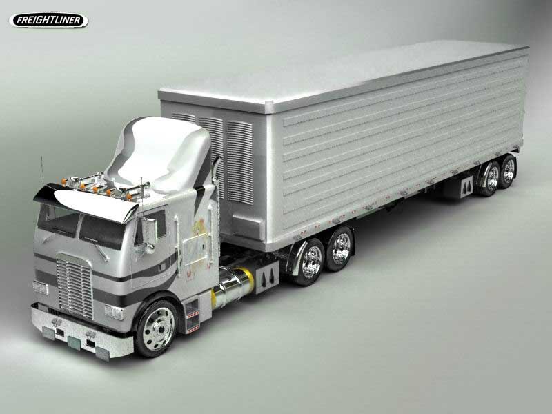 3d freightliner truck