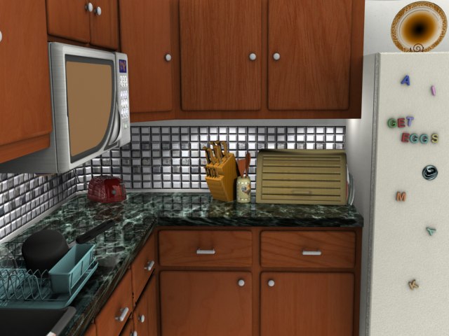 3d kitchen counter