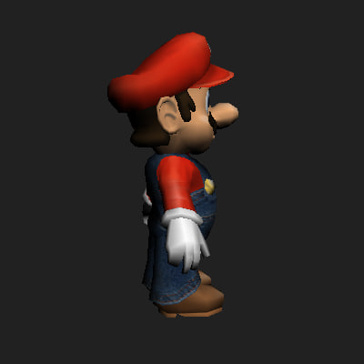 super mario 3d model