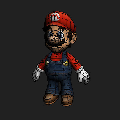 super mario 3d model