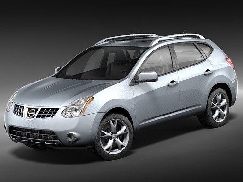 3d nissan rogue 2009 suv
