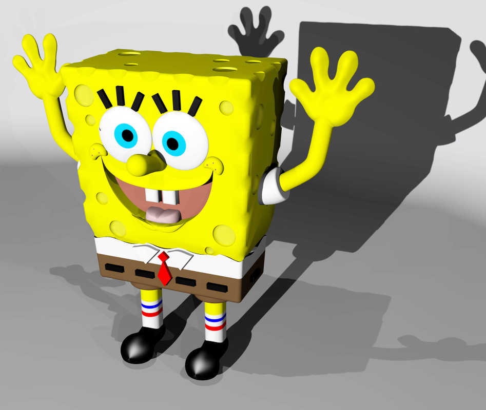 spongebob squarepants 3d max