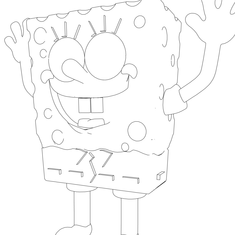 spongebob squarepants 3d max