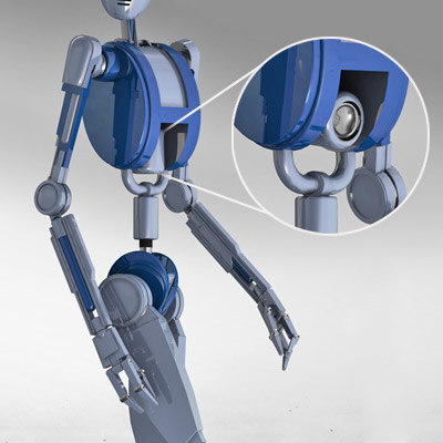 maya robot humanoid functional