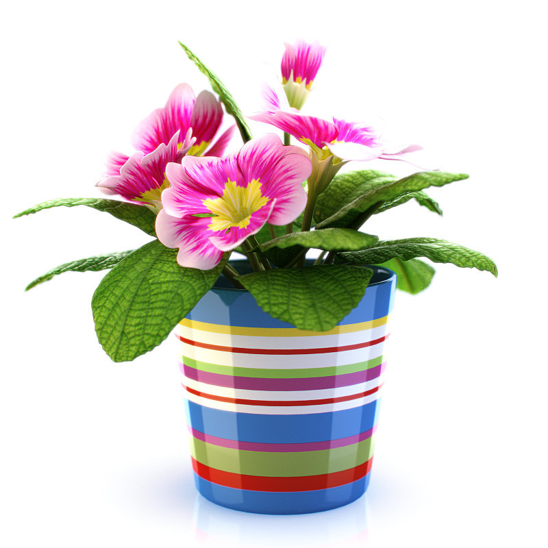 flower pot 3d 3ds