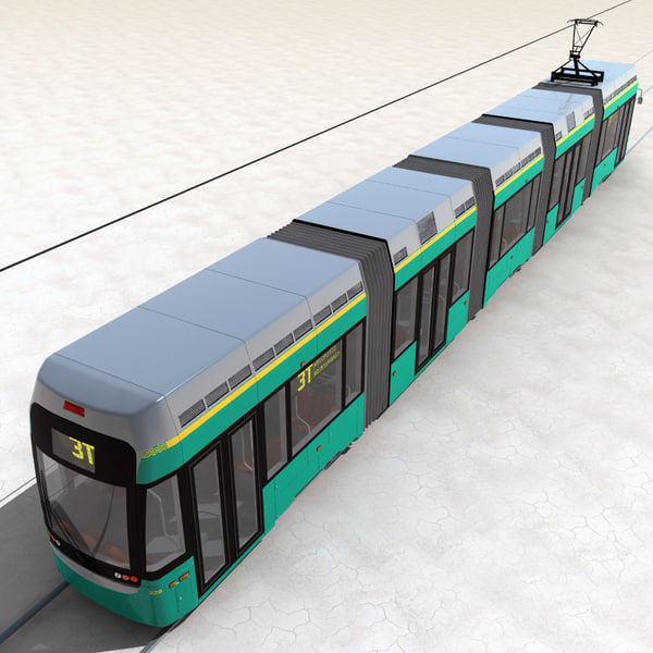 trams set low-floor 3d 3ds