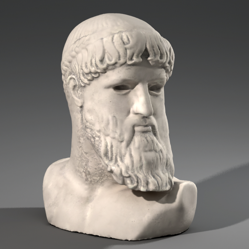 3d zeus statue model