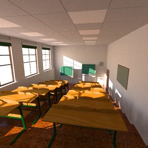 Classroom Blender Models for Download | TurboSquid