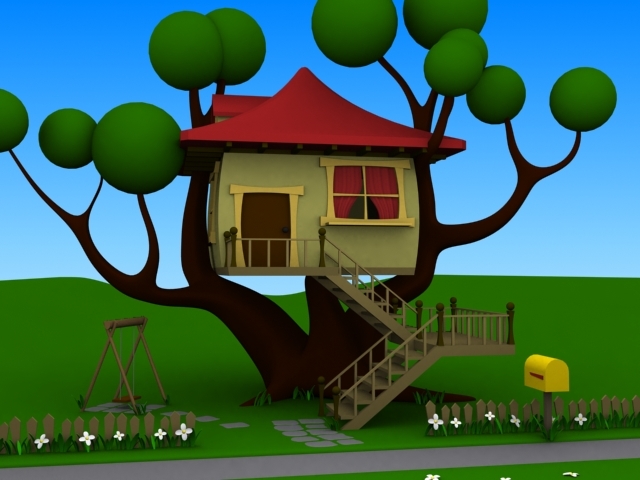 3d model treehouse
