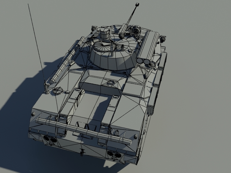 3d model bmd-2 soviet vehicle