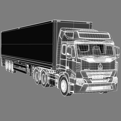 maya chinese truck howo a7