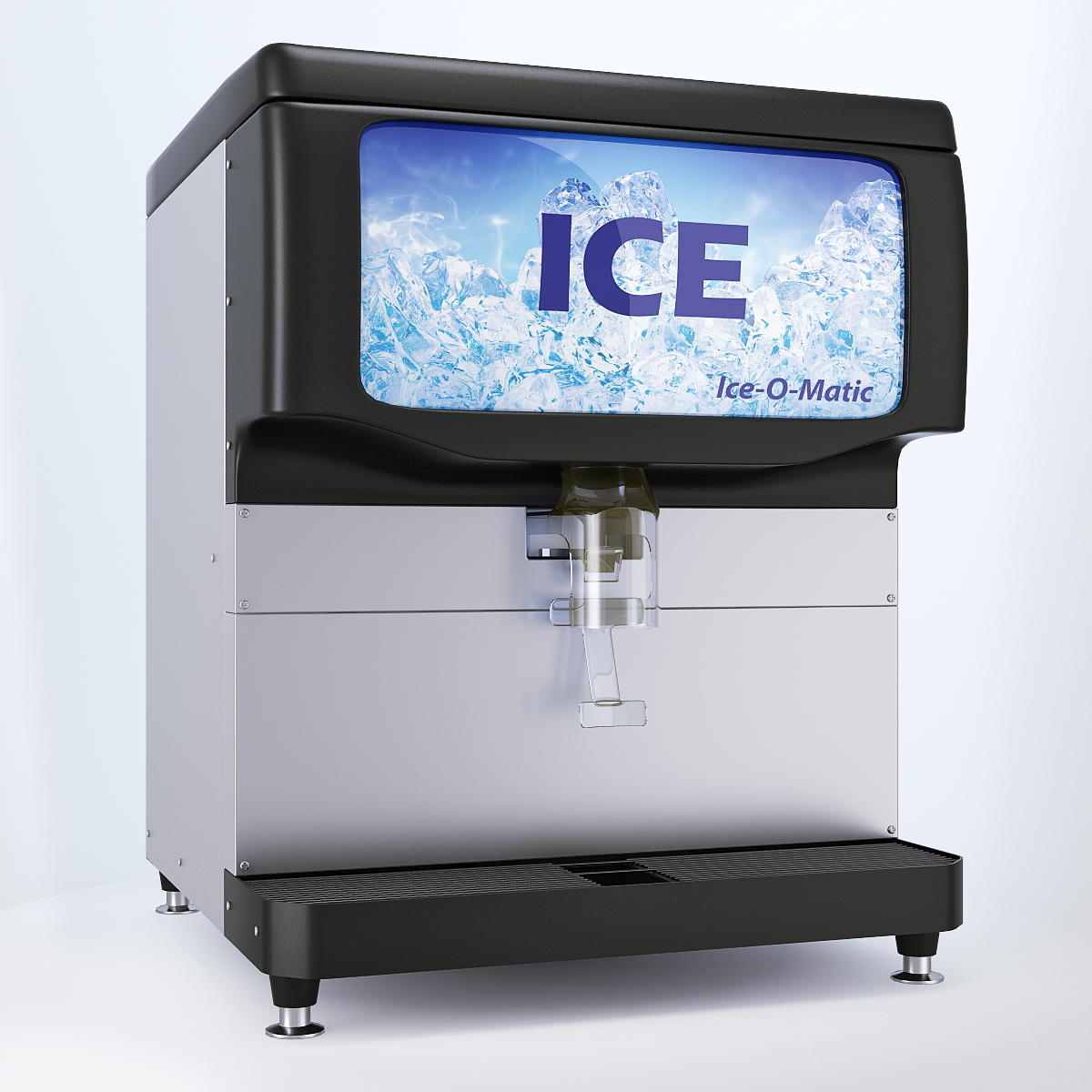max countertop ice dispenser ice-o-matic