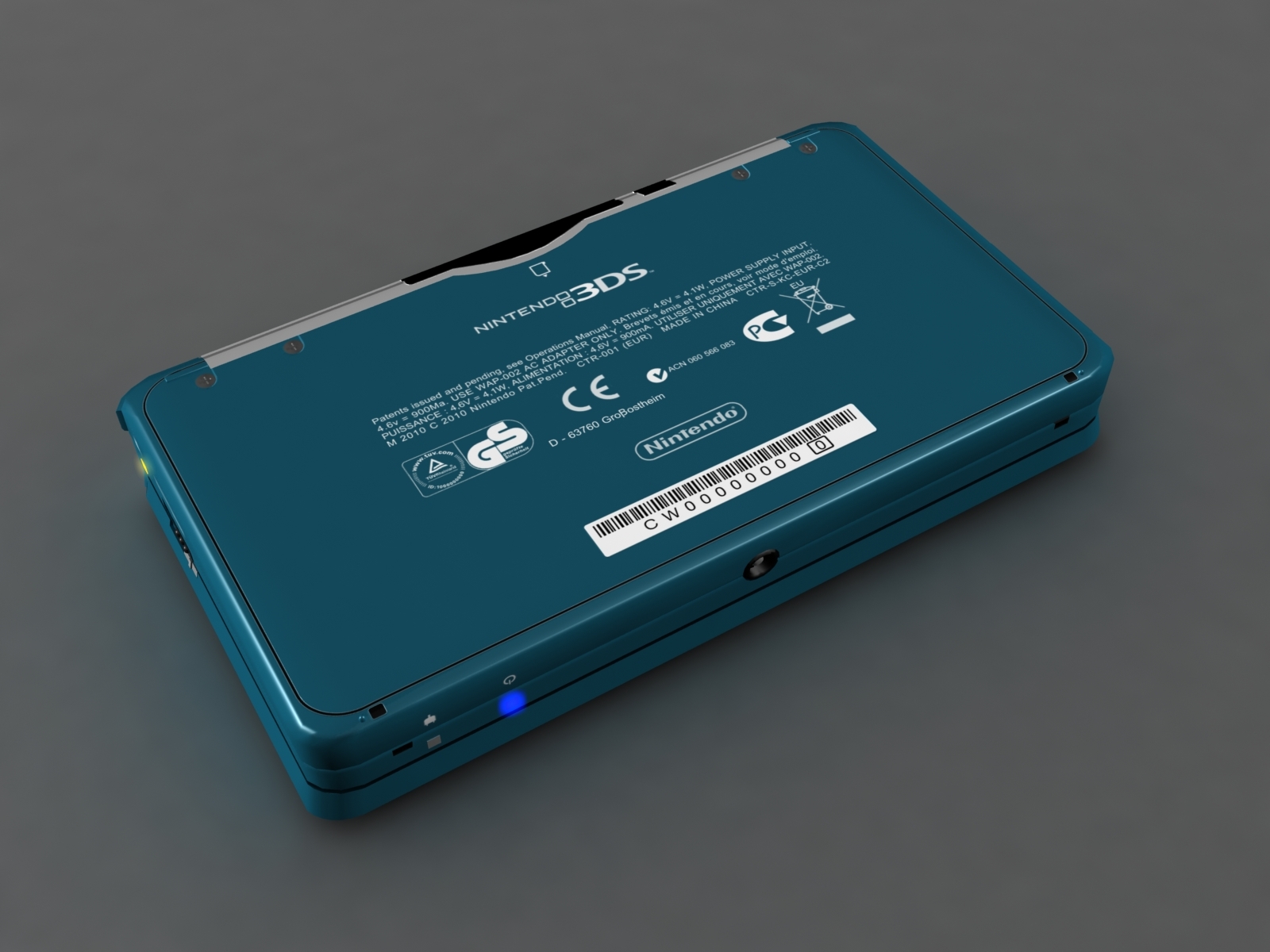 nintendo ds 3d model