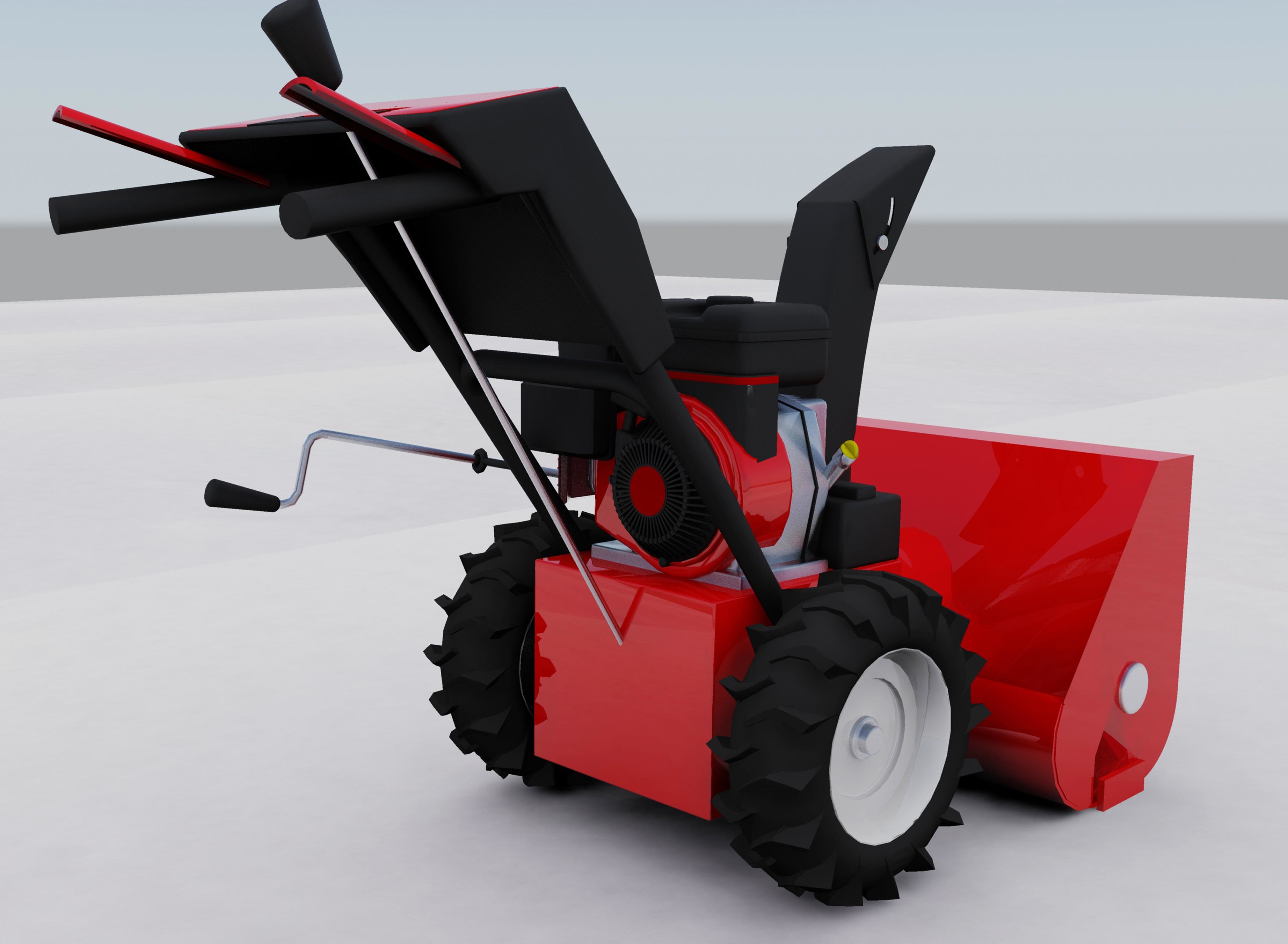 3d model of snow blower
