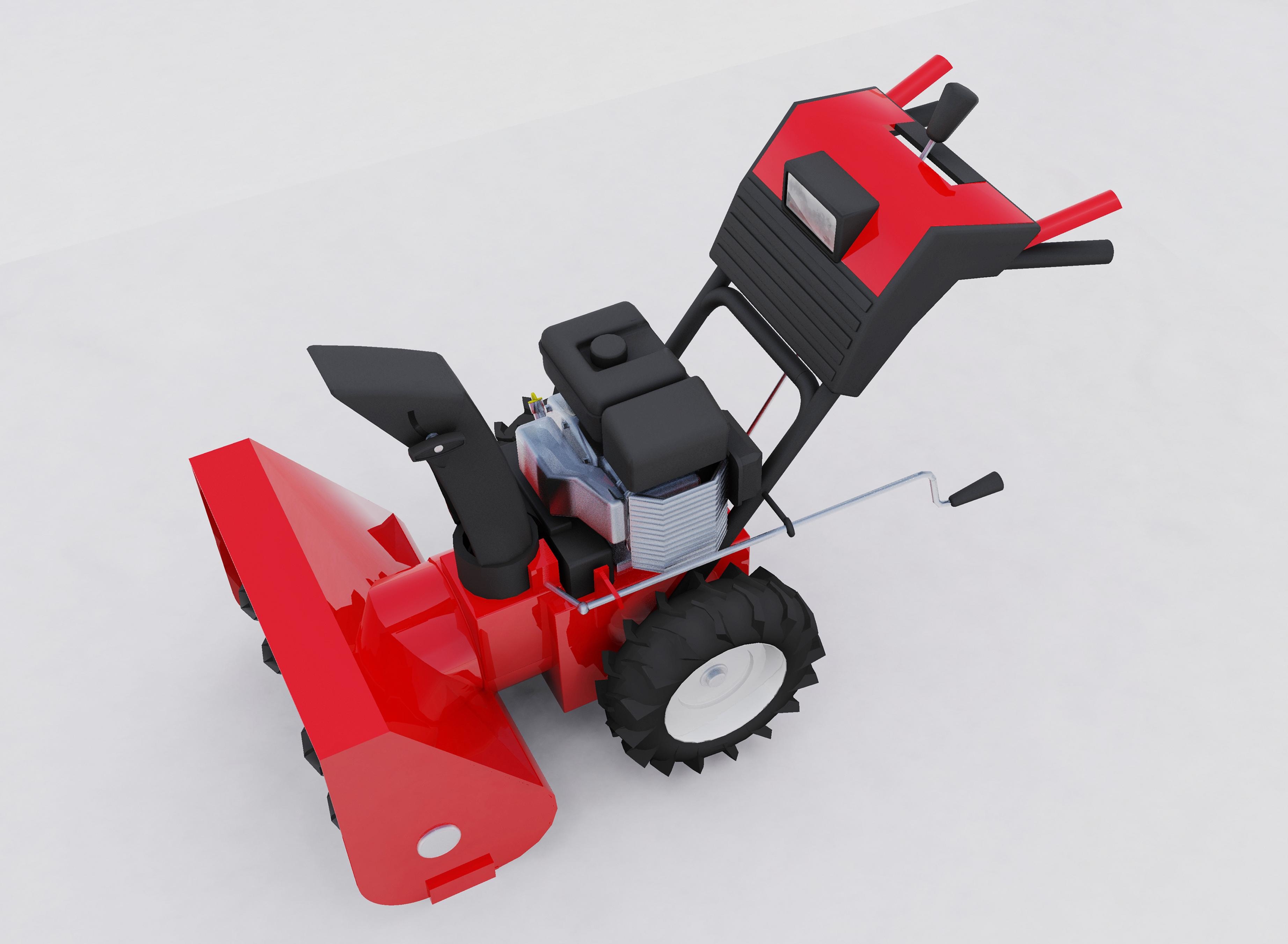 3d model of snow blower