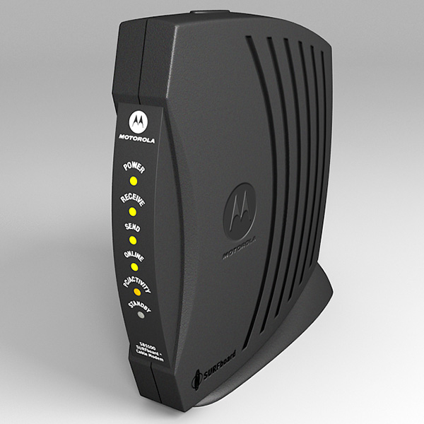 cable modem 3d max