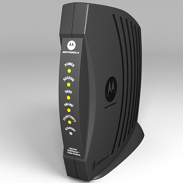 cable modem 3d max