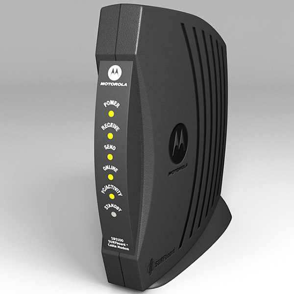 cable modem 3d max