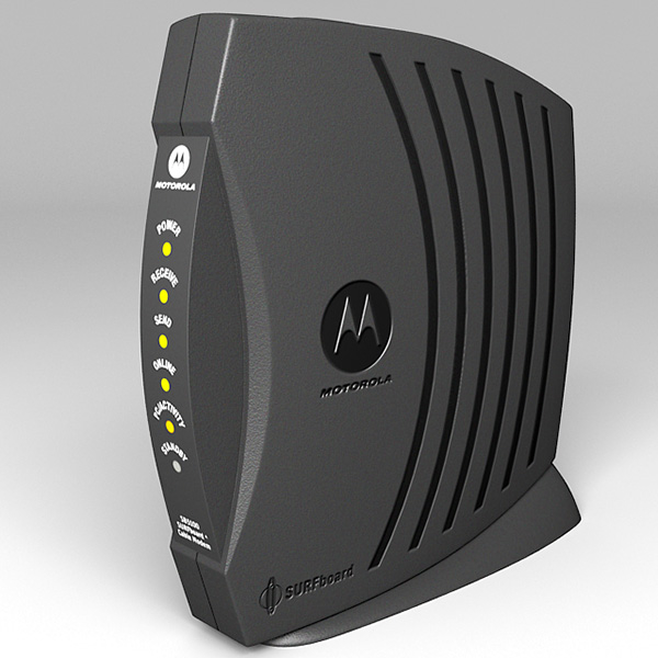 cable modem 3d max