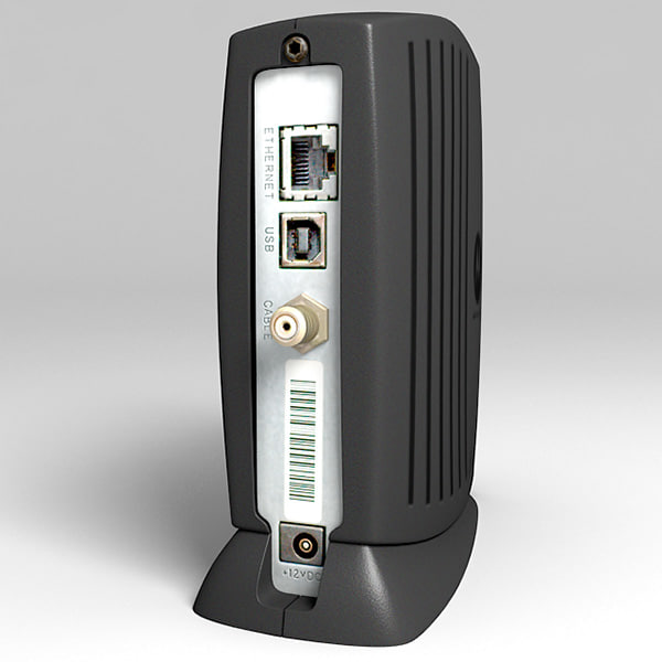 cable modem 3d max
