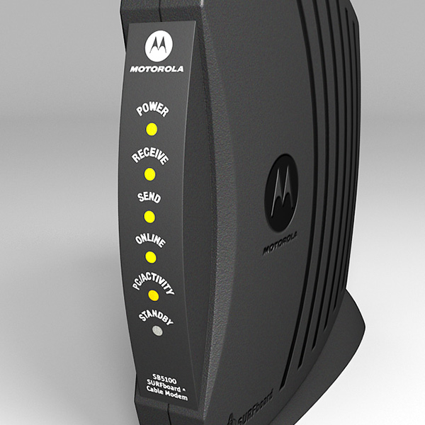 cable modem 3d max
