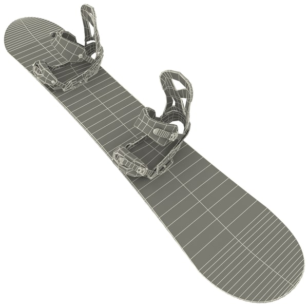3d model snowboards set outdoor