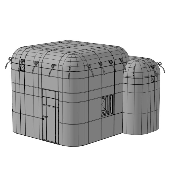 bunkers military 3d model